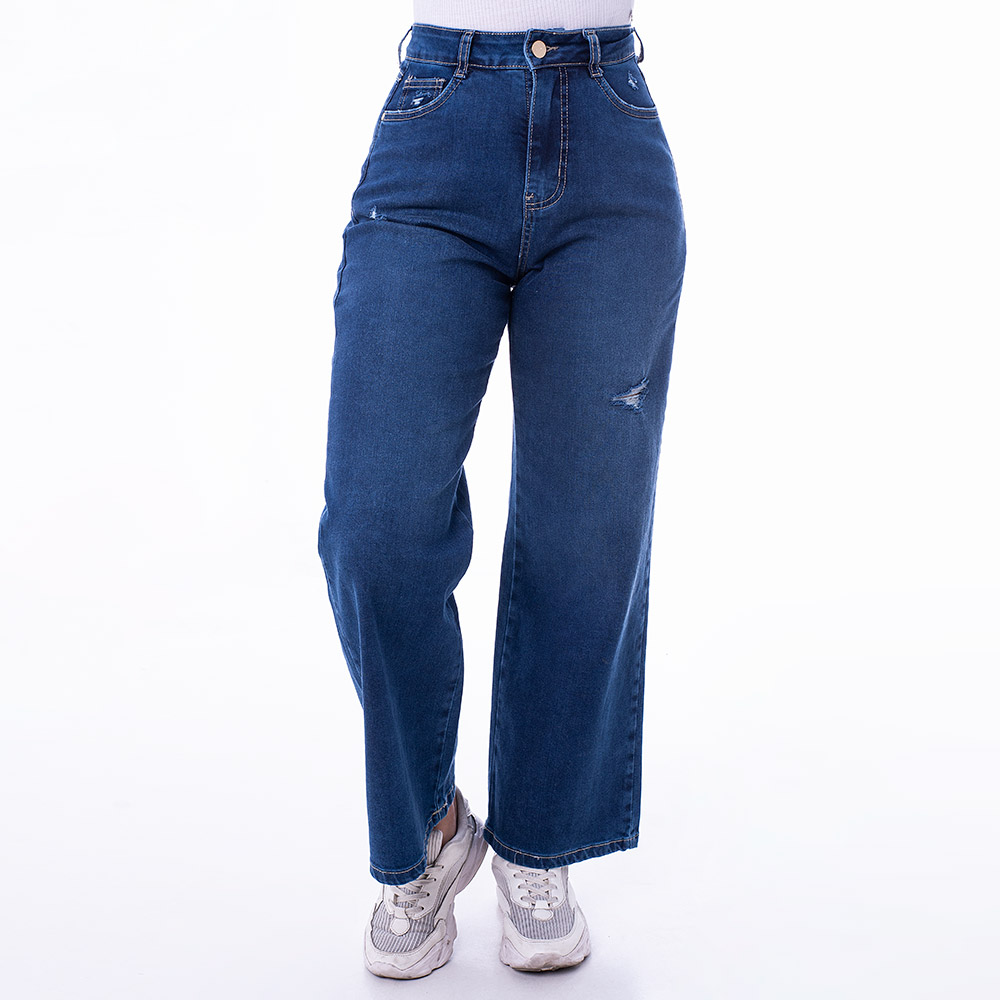 Pantalon Denim Stch. (Wide Leg) Omaki Total Cristal Dstyr | Fits
