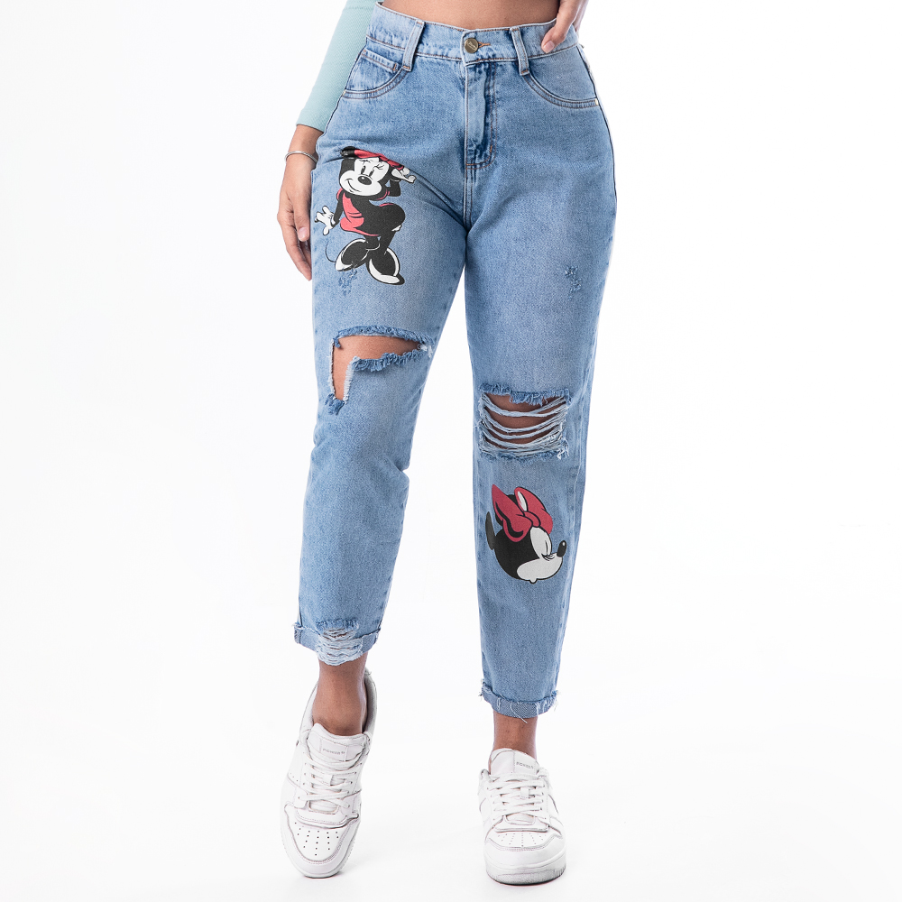 Pantalon Momfit Denim Ring Cnt. Eliana_minnie T. Sky Full Dstyr | Fits